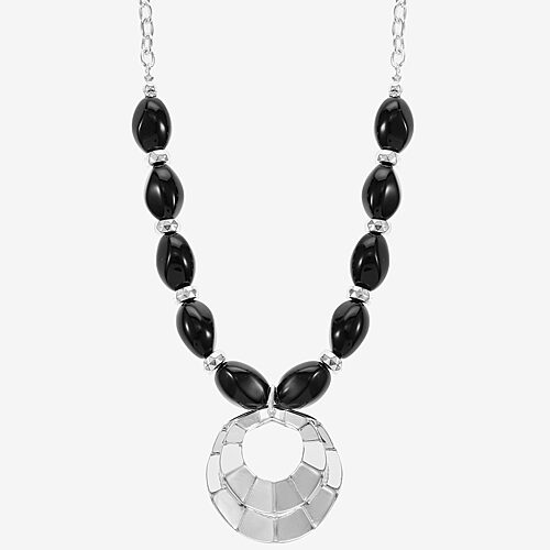 Click here for Mixit Silver Tone Womens 17 Inch Pendant Necklace... prices