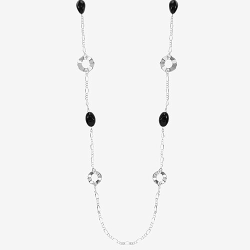 Click here for Mixit Silver Tone Womens 36 Inch Strand Necklace... prices