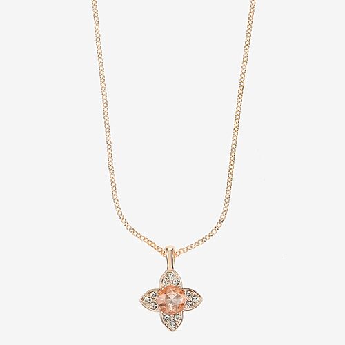 Click here for Monet Jewelry Womens Orange Clover 17 Inch Pendant... prices