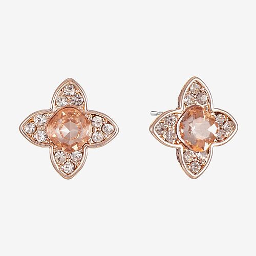 Click here for Monet Jewelry Orange 15mm Clover Stud Earrings  On... prices