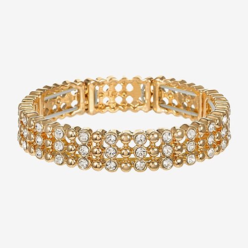 Click here for Liz Claiborne Womens Glass Stretch Bracelet  One S... prices