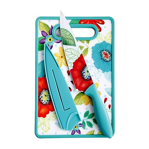 Click here for Jordana Floral Print 8 Chef Knife w/Sheath & Cutti... prices
