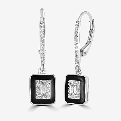 Click here for Diamonart Womens Cubic Zirconia Sterling Silver Sq... prices