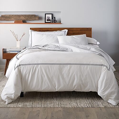 Click here for Ella Jayne 100 Cotton Percale 3 Piece Duvet Set wi... prices