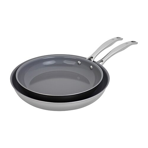 Click here for Henckels Stainless Steel 2-pc. Frying Pan Set  One... prices