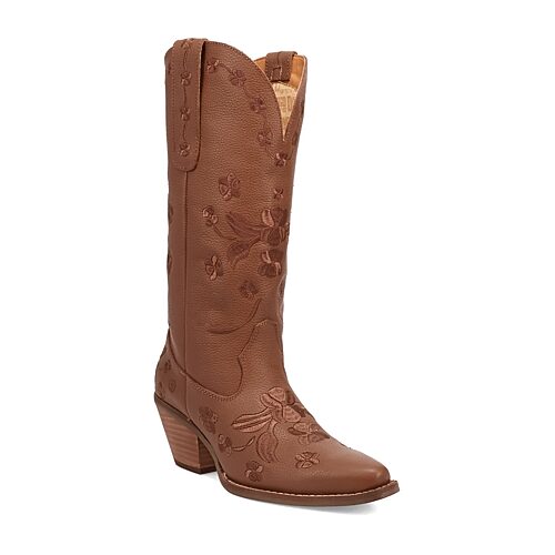 Click here for Dingo Womens Love Bug Leather Boot - Brown prices