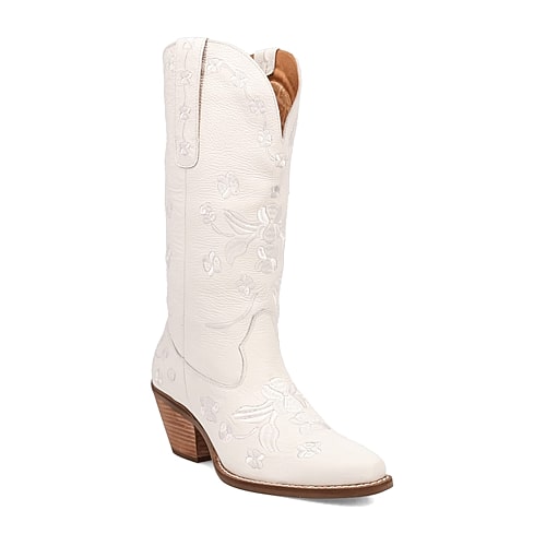 Click here for Dingo Womens Love Bug Leather Boot - White prices