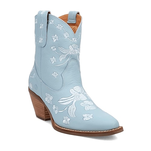 Click here for Dingo Womens Sweetheart Leather Bootie - Blue prices
