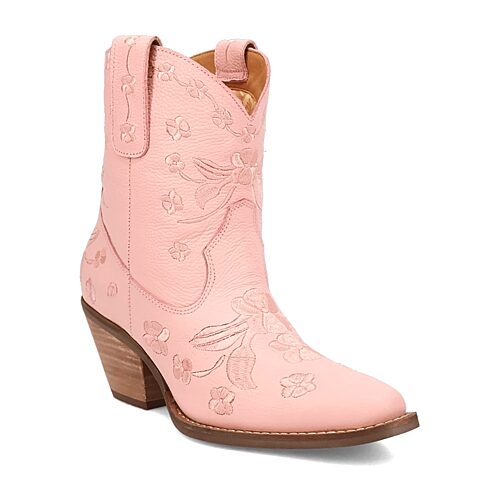 Click here for Dingo Womens Sweetheart Leather Bootie - Pink prices