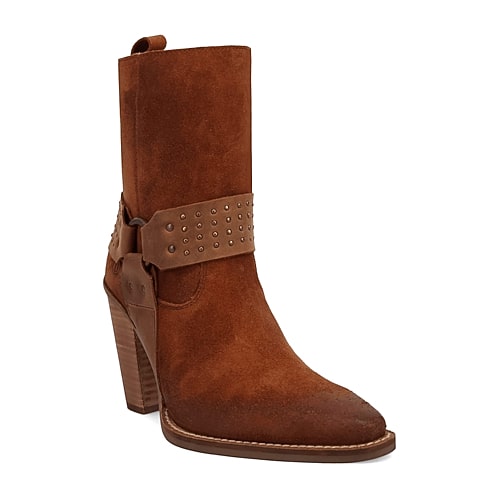 Click here for Dingo Womens Songbird Suede Boot - Brown prices
