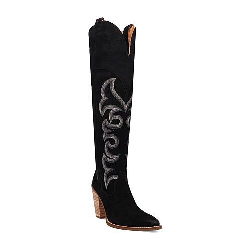 Click here for Dingo Womens Primadonna Suede Boot - Black prices