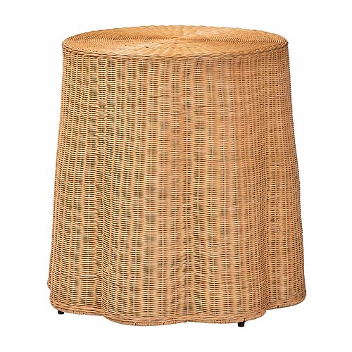 Click here for Palm Rattan End Table  One Size  White prices