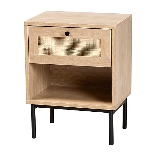 Click here for Baxton Studio Sherwin Mid-Century Modern Light Bro... prices