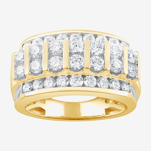 Click here for F / Vs2 Mens 4MM 2 1/2 CT. T.W. Lab Created White... prices
