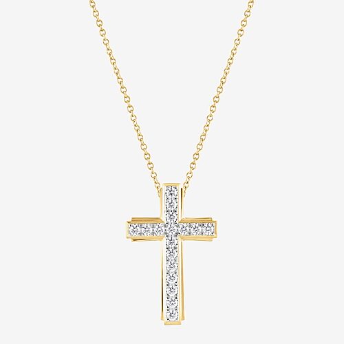 Click here for Cross (F  Si2) Mens 1 CT. T.W. Lab Grown White Dia... prices