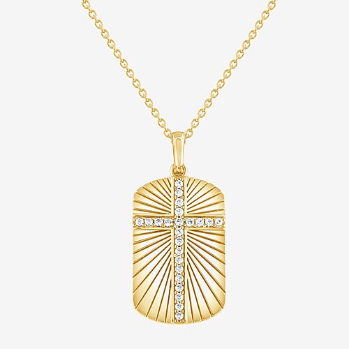 Click here for Cross (F  Si2) Mens 1/4 CT. T.W. Lab Grown White D... prices