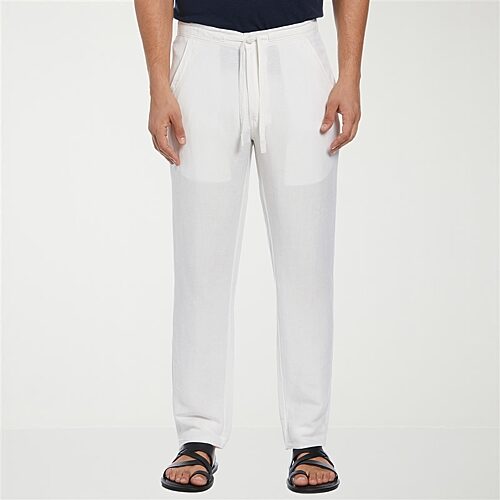Click here for Cubavera 30 Inseam Linen Mens Regular Fit Drawstri... prices
