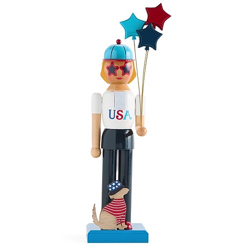 Click here for Layerings Americana Wood Nutcracker  One Size  Blu... prices
