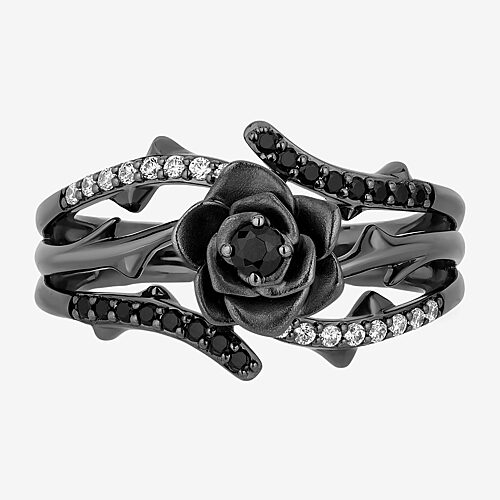 Click here for Maleficent(I  I2) Womens 1/10 CT. T.W. Genuine Bla... prices
