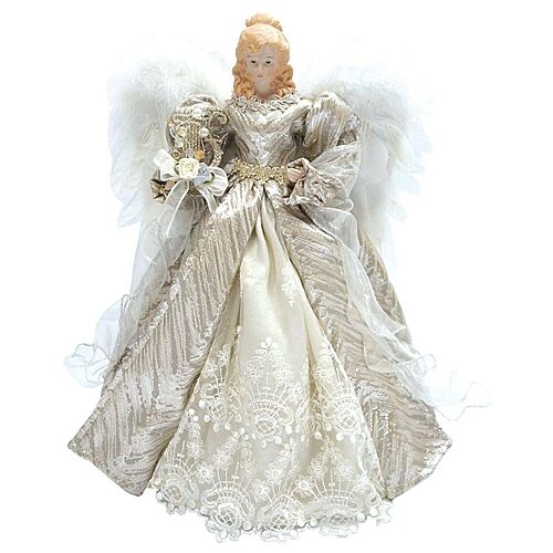 Click here for 16 Silver Elegant Angel Tree Topper  One Size  Mul... prices