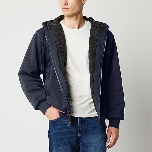Click here for Victory Mens Fleece Hooded Midweight Jacket  X-lar... prices