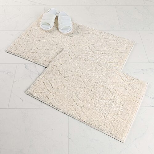 Click here for SUPERIOR Brou 2-Pc Diamond Lattice Bath Rug  One S... prices