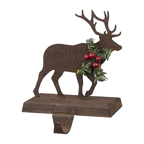 Click here for Glitzhome Wooden & Metal Reindeer Christmas Stocki... prices