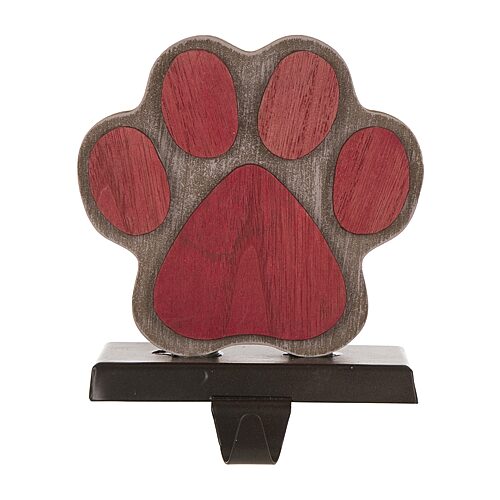 Click here for Glitzhome Wooden & Metal Paw Christmas Stocking Ho... prices