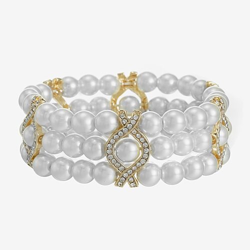 Click here for Monet Jewelry Womens Simulated Pearl Stretch Brace... prices