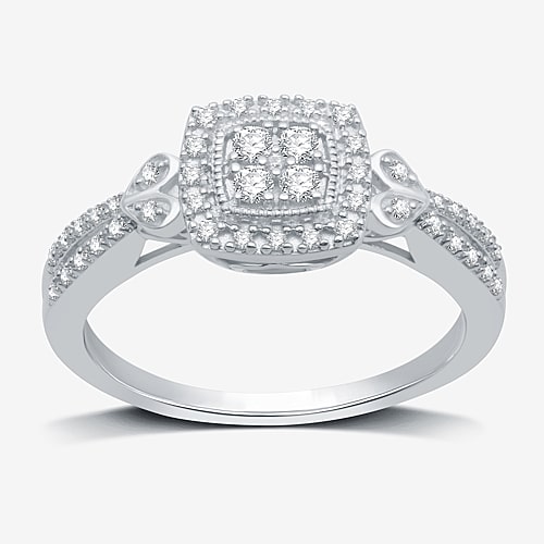 Click here for Womens 1/4 CT. T.W. Natural White Diamond Sterling... prices