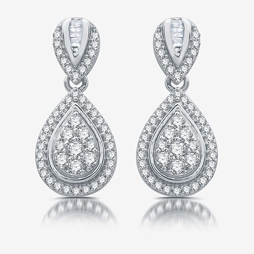 Click here for Diamond Blossom Womens 1/2 CT. T.W. Natural White... prices
