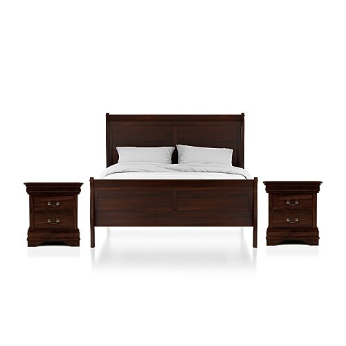 Click here for Lihte 3 Piece Wooden Bedroom Set  One Size  Brown prices