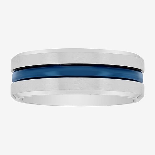 Click here for Thin Blue Line Mens 8MM Stainless Steel Wedding Ba... prices