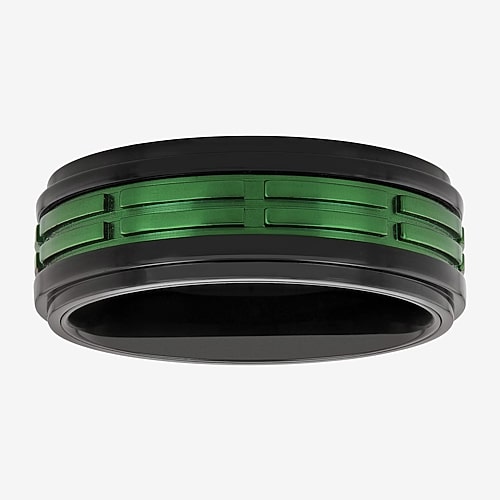 Click here for Mens 8MM Stainless Steel Wedding Band  8 1/2 prices