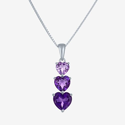 Click here for Womens Lab Created Purple Amethyst Sterling Silver... prices