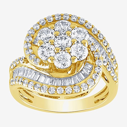 Click here for Diamond Blossom (G / Si2) Womens 2 CT. T.W. Lab Gr... prices