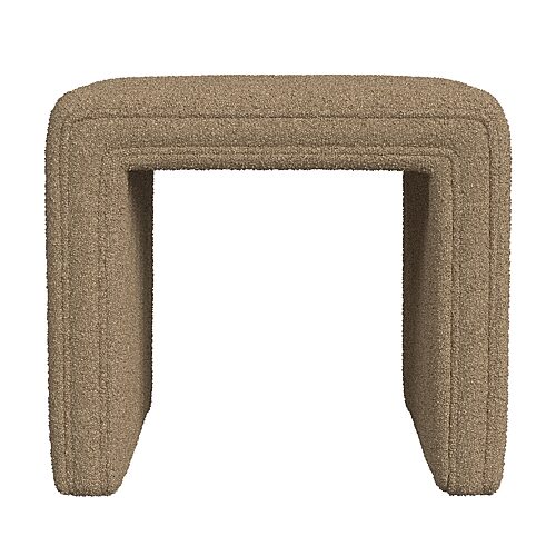 Click here for Homepop Upholstered Ottoman  One Size  Brown prices