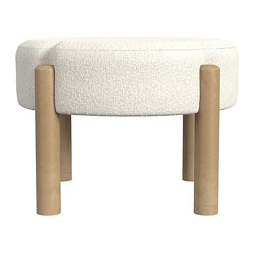 Click here for HOMEPOP Luna Upholstered Ottoman  One Size  Beige prices
