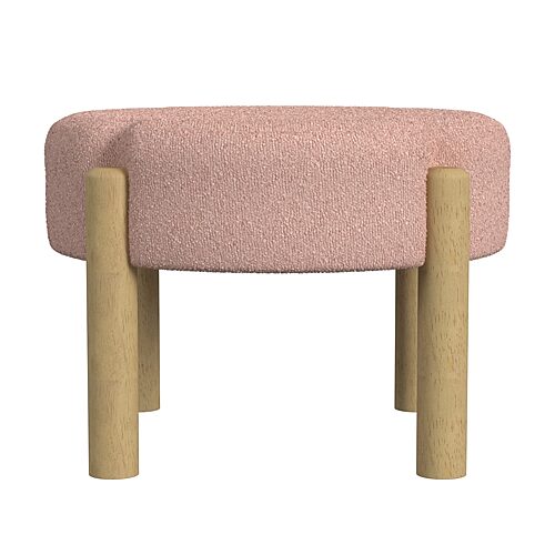 Click here for HOMEPOP Luna Upholstered Ottoman  One Size  Pink prices