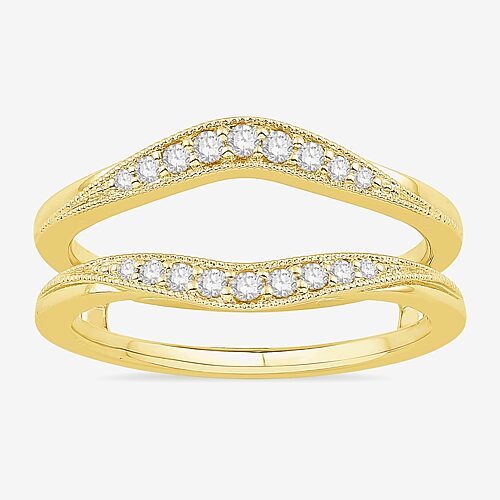 Click here for Womens 1/5 CT. Natural White Diamond 10K Gold Wedd... prices