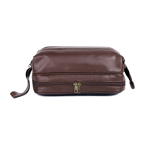 Click here for Dopp Toiletry Bag  One Size  Brown prices