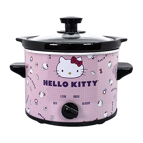 Uncanny Brands Hello Kitty 2qt Slow Cooker - Cook With Your Favorite Kitty Character - Pink