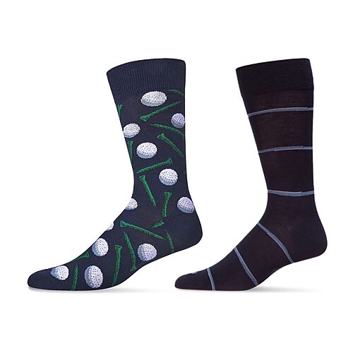Click here for MeMoi Mens Golf Socks  Pack of 2 - Navy-Navy prices