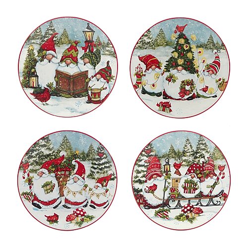 Click here for Certified International Christmas Gnomes 4-pc. Ear... prices