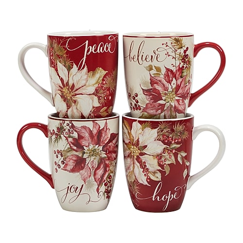 Click here for Certified International Winters Joy 4-pc. Coffee M... prices