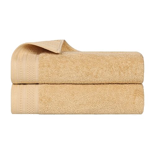 SUPERIOR Honeycomb Collection | 100 Combed Cotton 2-pc. Bath Sheet  One Size  Yellow