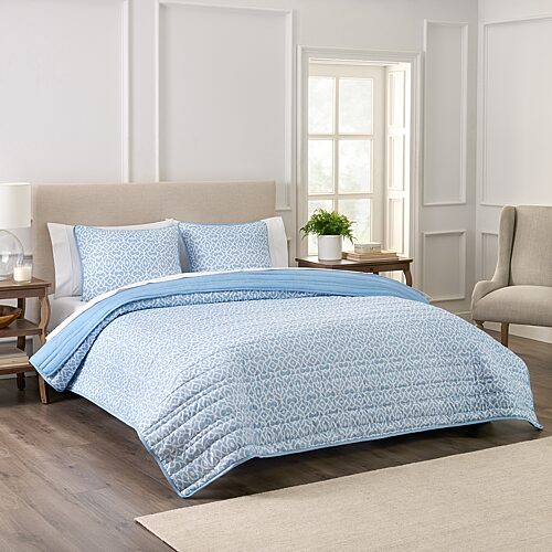 Click here for Waverly Kaidyn Print Microfiber 3-Pc. Quilt Set  Q... prices