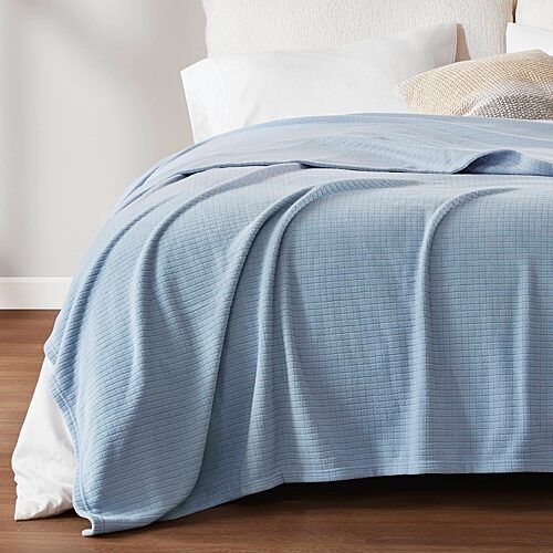 Click here for Madison Park Microfleece Blanket  King - Blue prices