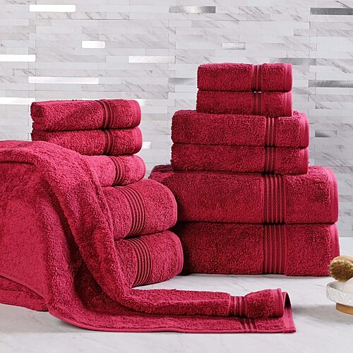 Click here for Superior Egyptian Cotton 12-Pc. Towel Set - Burgun... prices