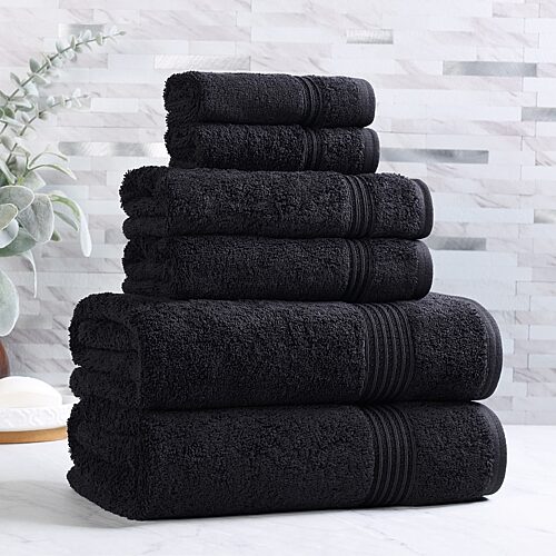 Click here for Superior Solid Quick Drying Egyptian Cotton 6 Piec... prices